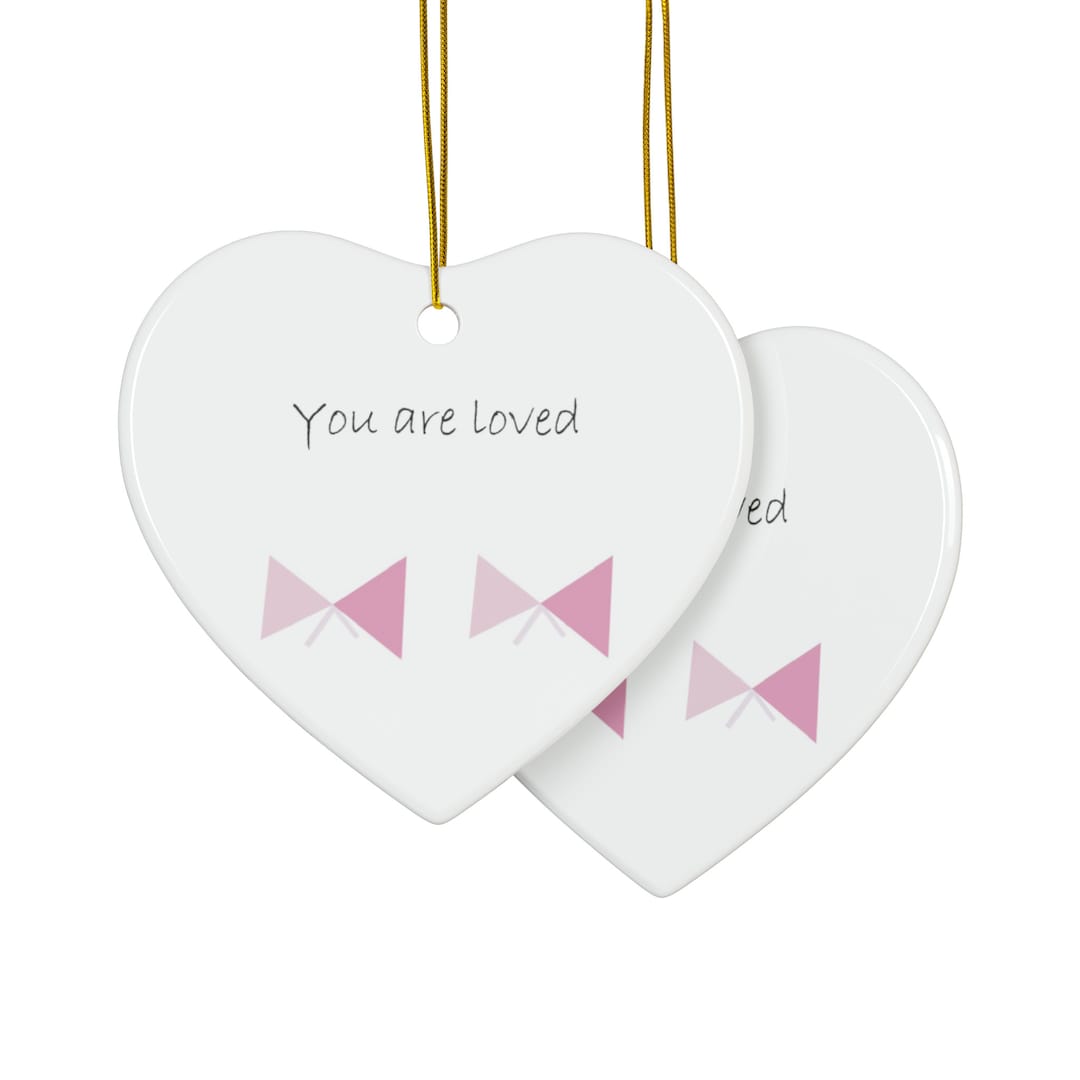 Customizable Keepsake Heart Personalized Ceramic Ornament Custom Home ...