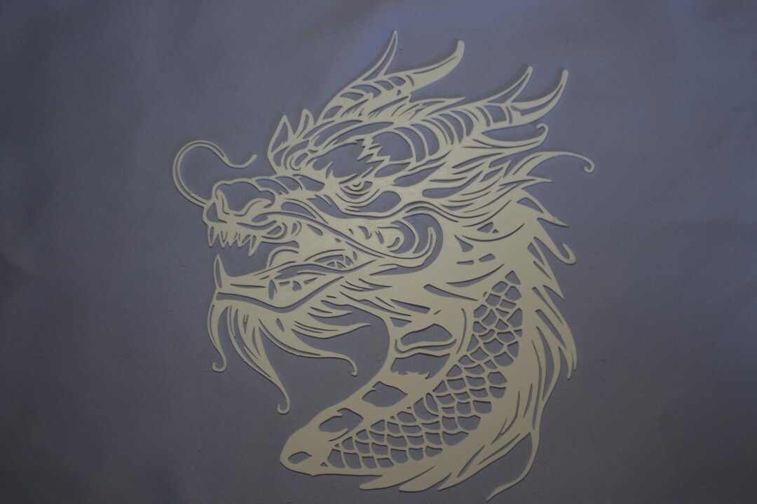 Mythical Dragon Wall Art – 3D Printed Asian Dragon Decor – Fantasy Home ...