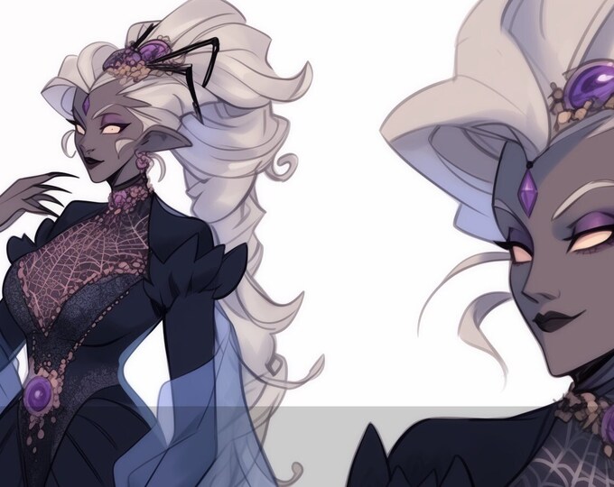 Adoptable quarra Female Drow Matron Character Adoptable, OC Design ...