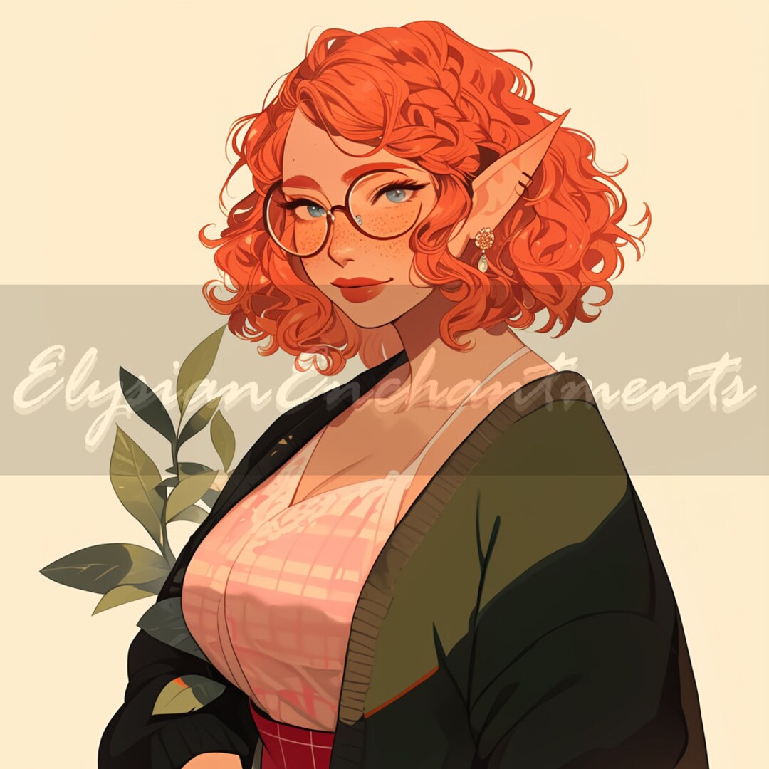 Adoptable - "salia" - Ginger Red Haired Elf Girl Design, Unique ...