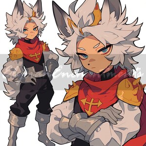 Adoptable silas Stylized Male Bunny Knight Kemonomimi Furry Design ...