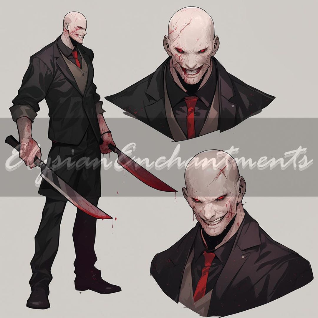 Adoptable - "hudson" - Psycho Hacker Slasher Horror Villain Design ...