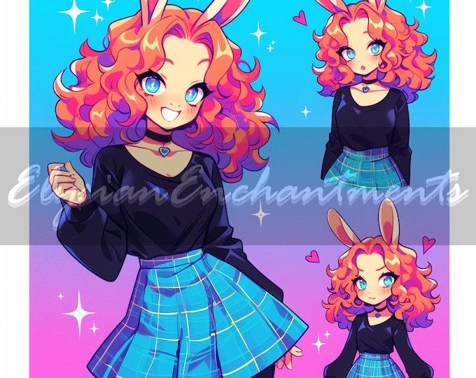 Adoptable - "scarlett" - Kemonomimi Bunny Rabbit Fursona Furry Design ...