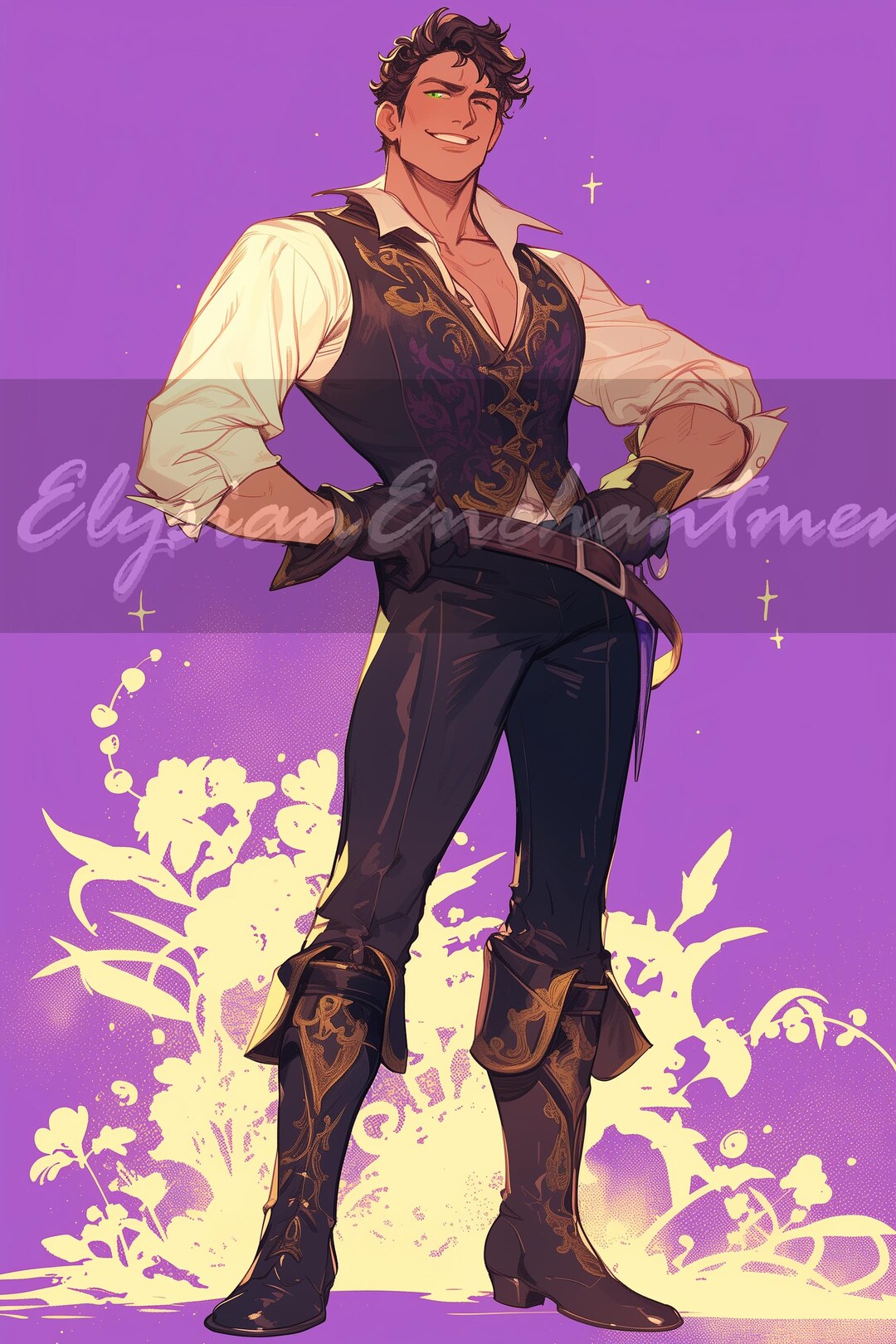 Adoptable - Pretty Gaston Handsome Man Muscle Bara Himbo, Unique ...