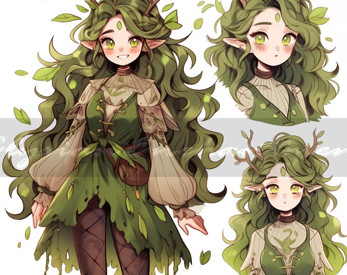 Adoptable - "typheria" - Original Character Adoptable, Female Fae Dryad ...