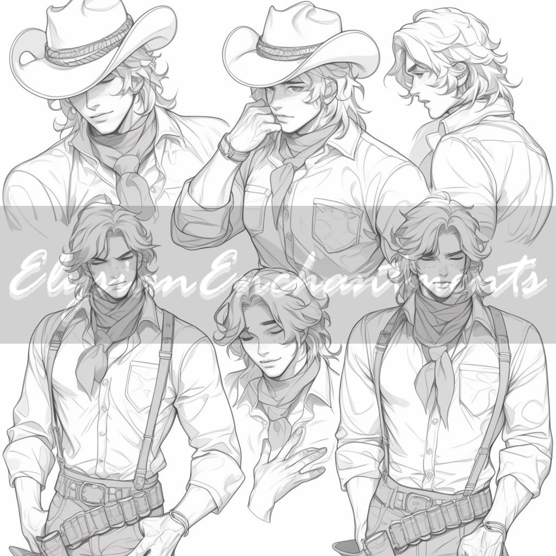 Adoptable adam Handsome Young Sharpshooter Cowboy Male Design, Unique ...