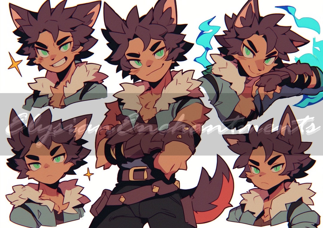 Adoptable nate Stylized Cat Dog Wolf Male Adventurer Furry Design ...