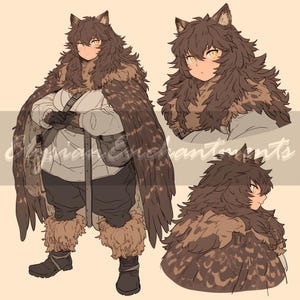 Adoptable molly Chubby Female Kemonomimi Furry Wild Druid Girl, Unique ...