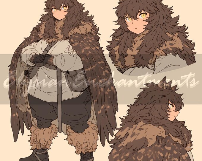 Adoptable - "molly" - Chubby Female Kemonomimi Furry Wild Druid Girl ...