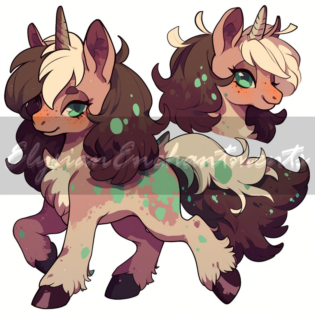 Adoptable arching Artemis Little Magical Unicorn Pony Design, Original ...