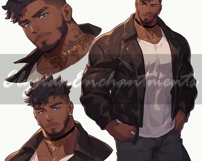 Adoptable - "dante" - Muscular Punk Handsome Man, Original Character ...
