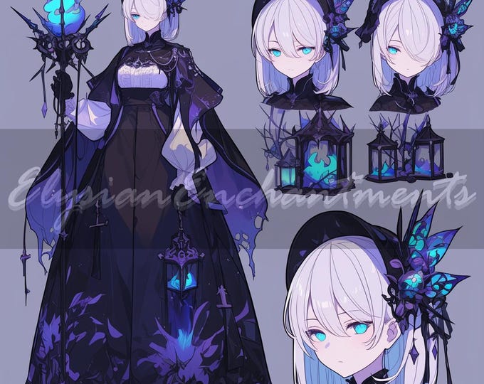 Adoptable lynne Blue Ghostly Spectre Banshee Woman Girl Spirit, Unique ...