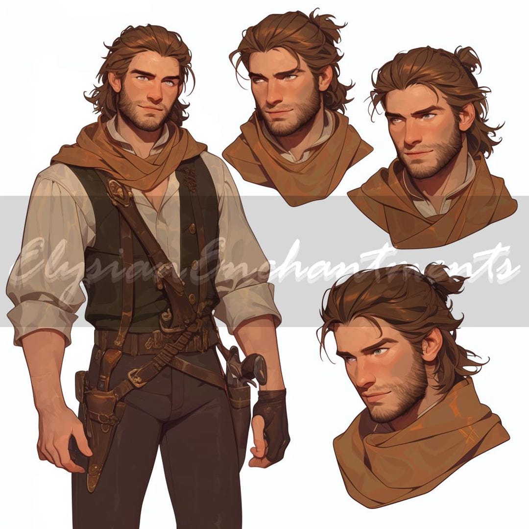 Adoptable - "bullseye" - Handsome Rugged Male Rancher Bandit Cowboy ...