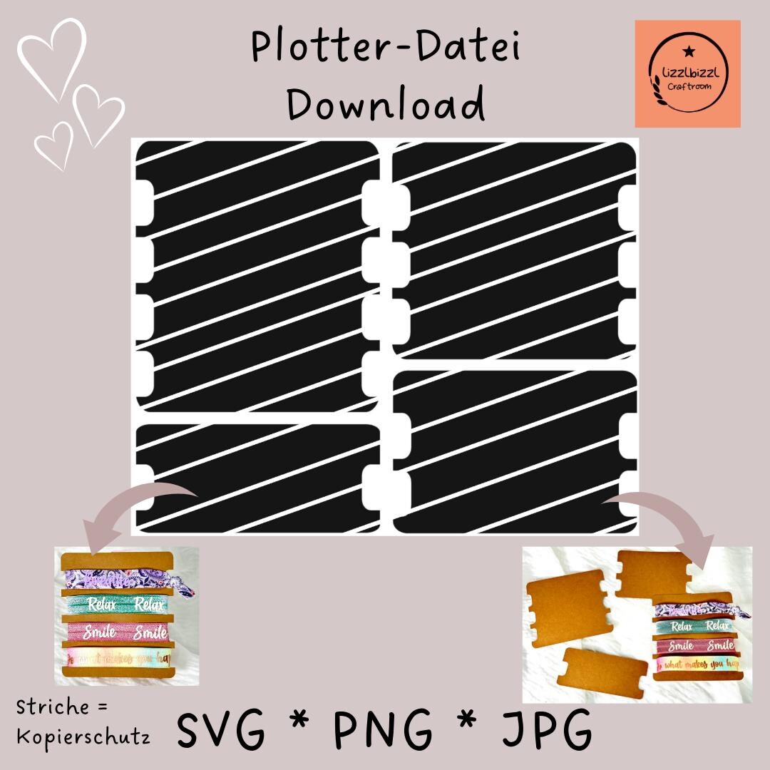 Plotter File Display, Elastic Hair Bands, Bracelets, Folding Rubber ...