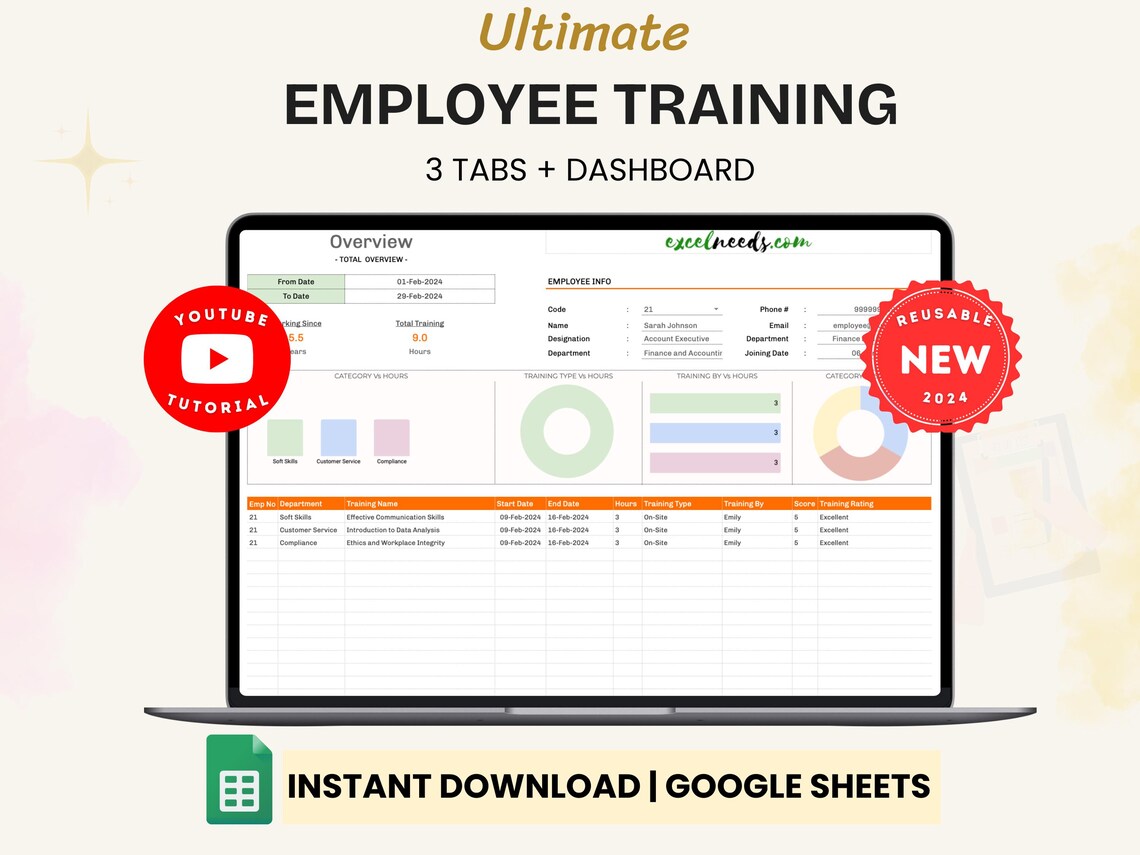Employee Training Tracker, Employee Development, Staff Development ...