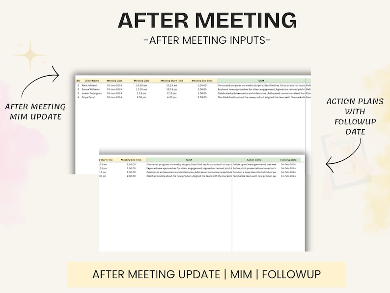 Client Tracker, Client Meetings Tracker - Google Sheets Templates ...