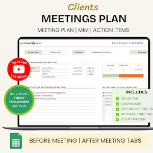 Client Tracker, Client Meetings Tracker - Google Sheets Templates ...