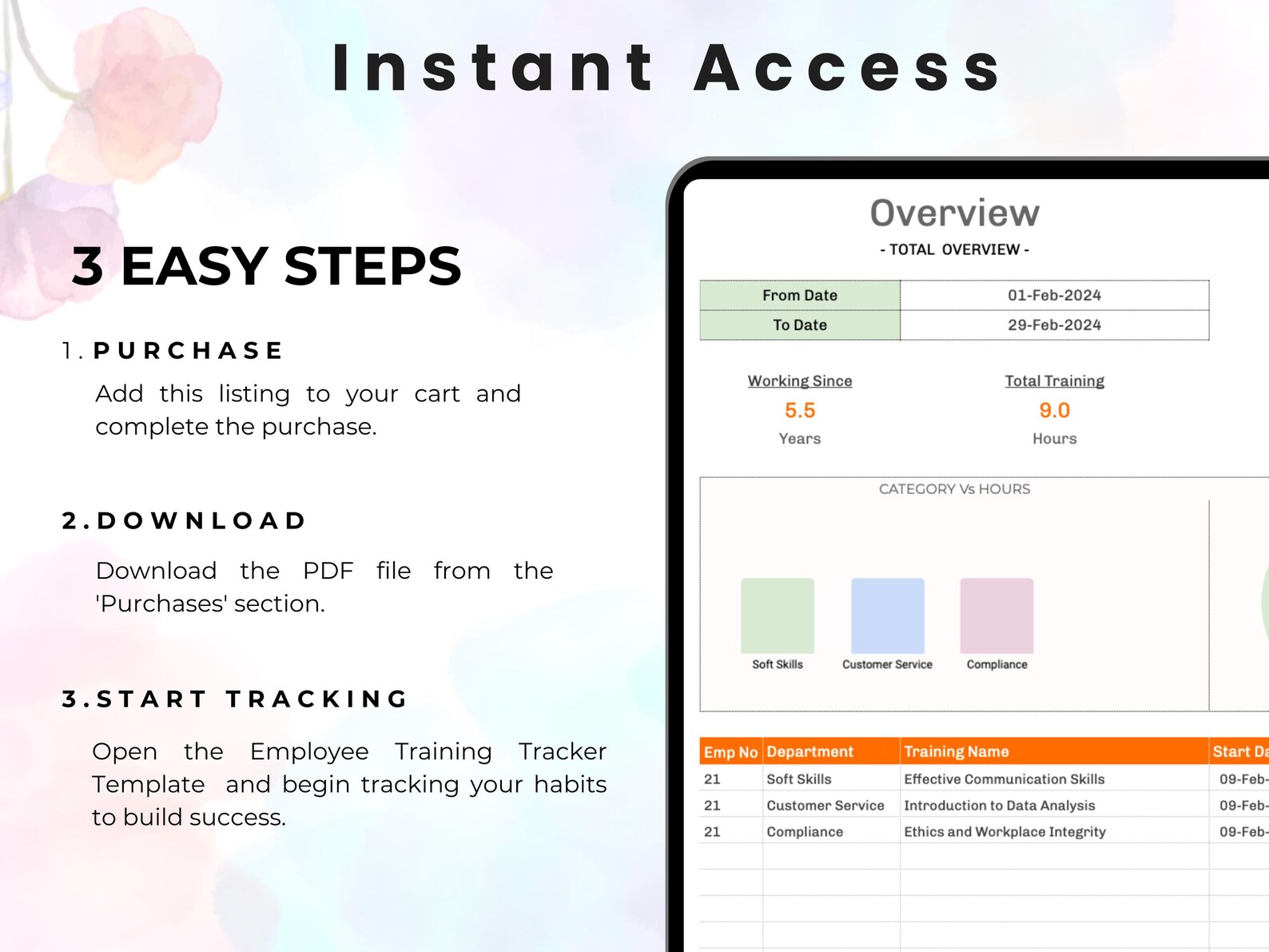 Employee Training Tracker, Employee Development, Staff Development ...