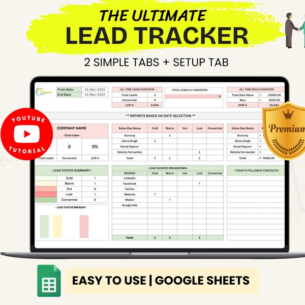 Customer Sales Tracker Spreadsheet - Etsy