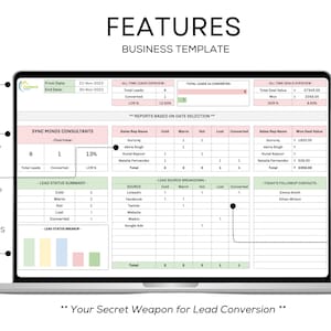Lead Tracker Spreadsheet, Google Sheets, Lead Management, Lead ...
