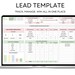 Lead Tracker Spreadsheet, Google Sheets, Lead Management, Lead ...