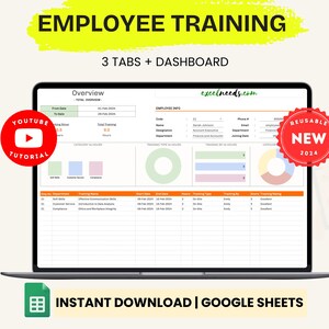 Employee Training Tracker, Employee Training Template, Training Planner ...