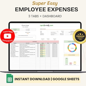 Employee Expenses Tracker Template, Expenses Tracker, Employee ...