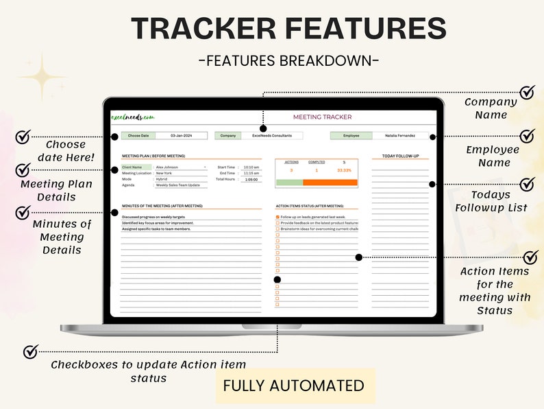 Client Tracker, Client Meetings Tracker - Google Sheets Templates ...