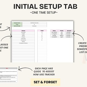 Academic Planner, Student Planner Back to School Printable 2024-2025 ...