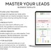 Lead Tracker Spreadsheet, Google Sheets, Lead Management, Lead ...