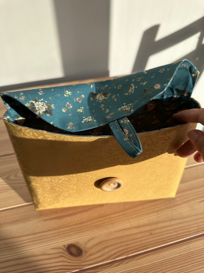 Book Cover Gift for Book Lover Custom Handmade Accessory Fabric Floral ...