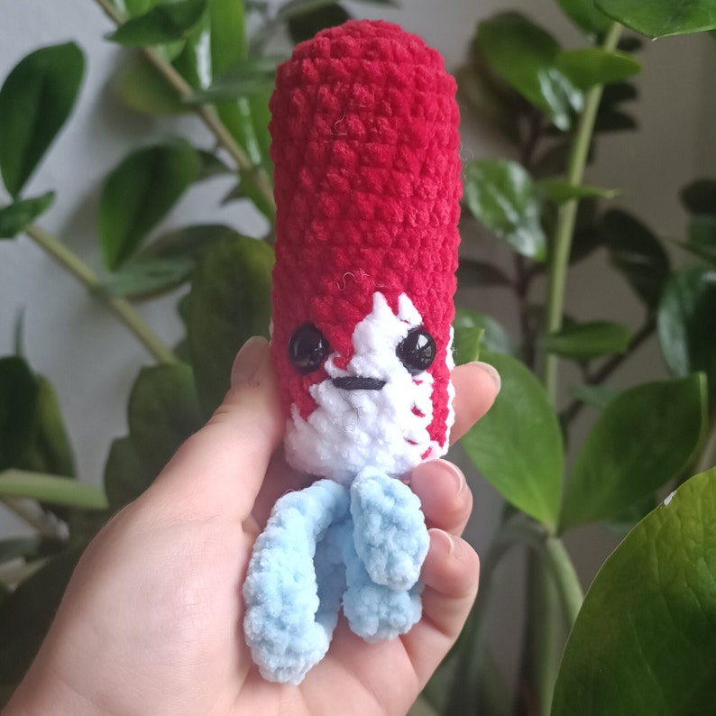 Vampire Teabag - Tampon Crochet Pattern English (US) and German - Etsy