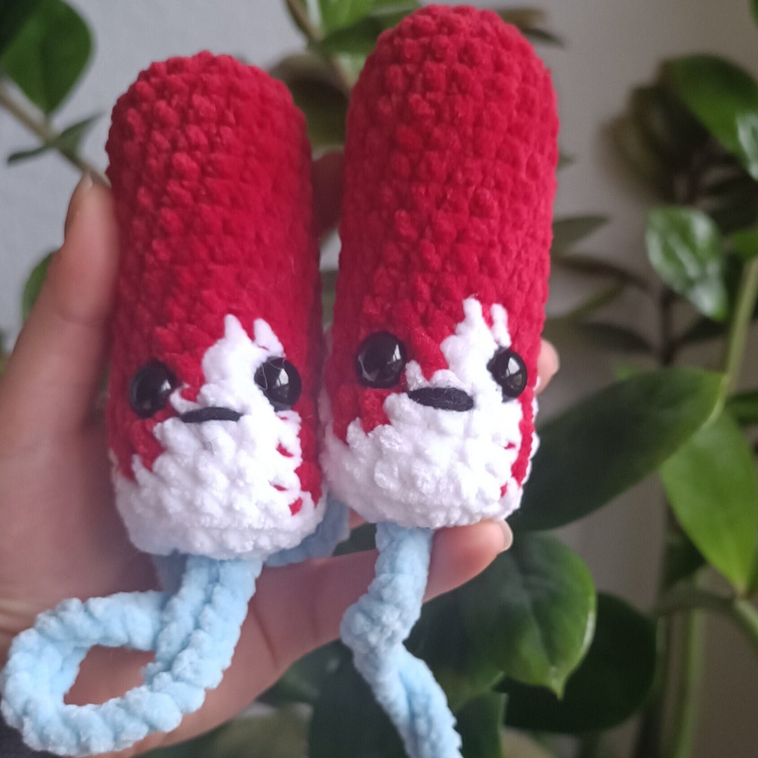 Vampire Teabag - Tampon Crochet Pattern English (US) and German - Etsy