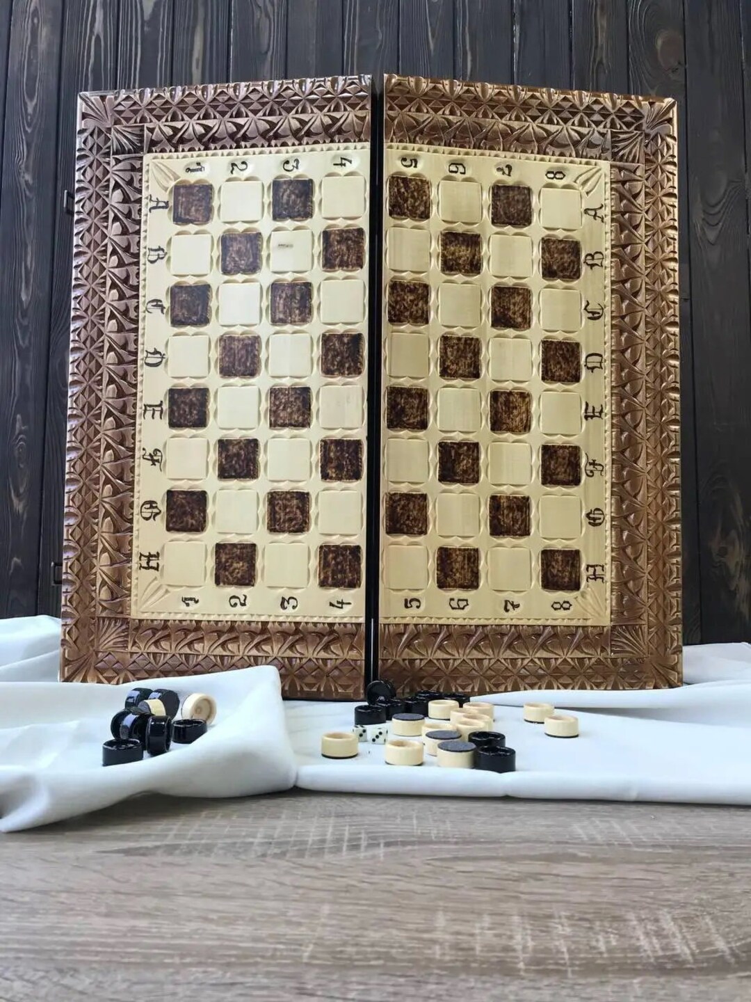 Exclusive Handmade Wooden Chess, 60309 Cm, 191301. Luxurious Wooden ...