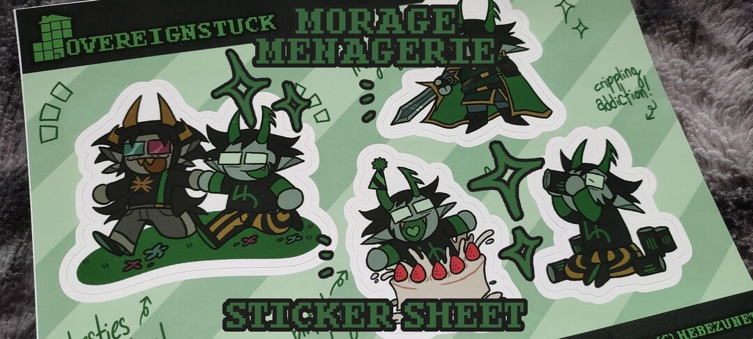 Morage Menagerie Sticker Sheet - Etsy