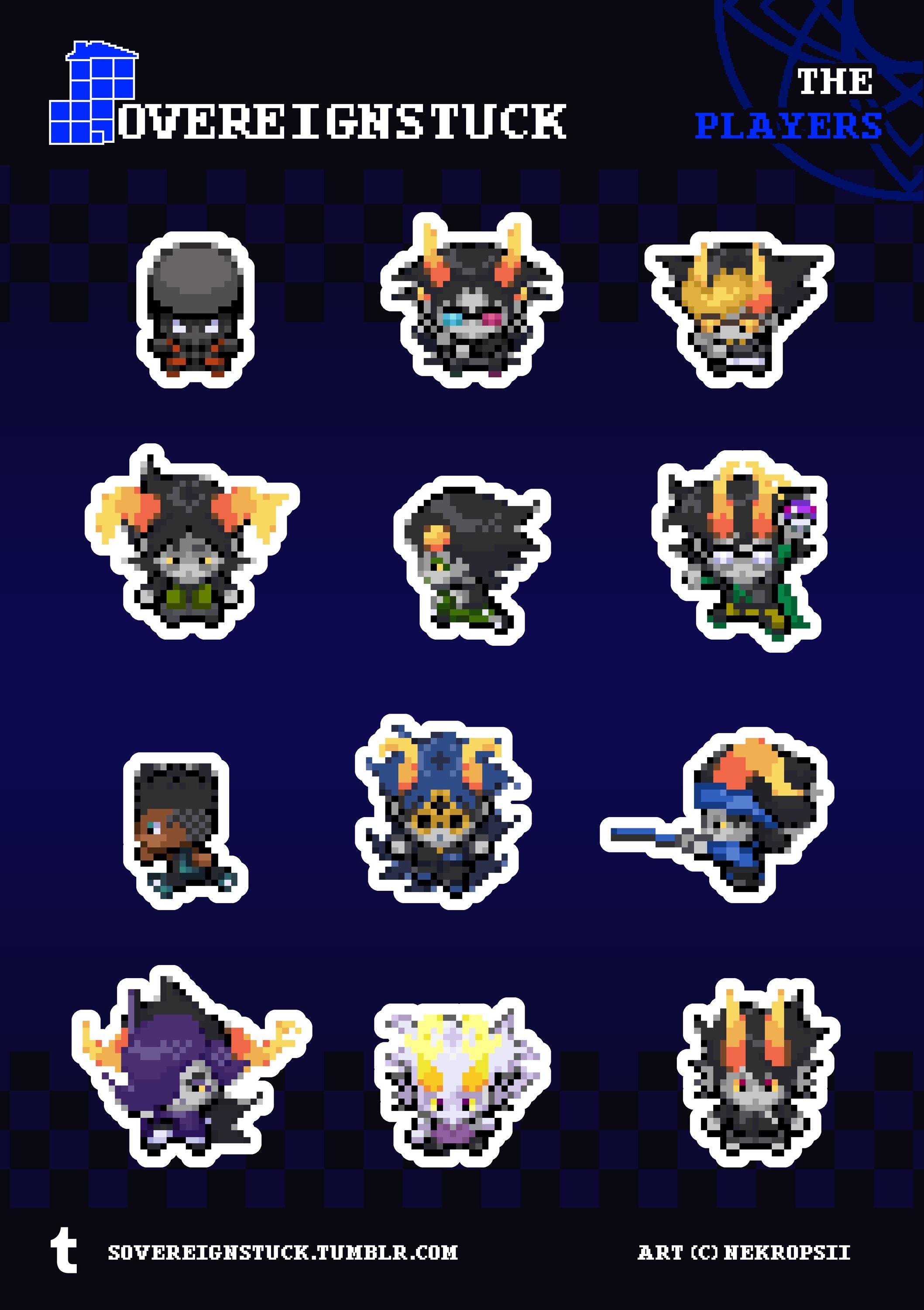 Sprite Sticker Pack (players) - Etsy