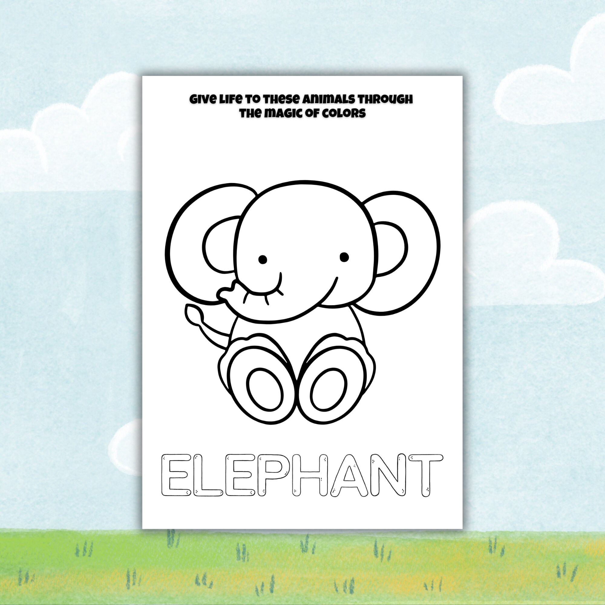 Animals With Names Coloring Pages for Kids Coloring Pages for Kids ...