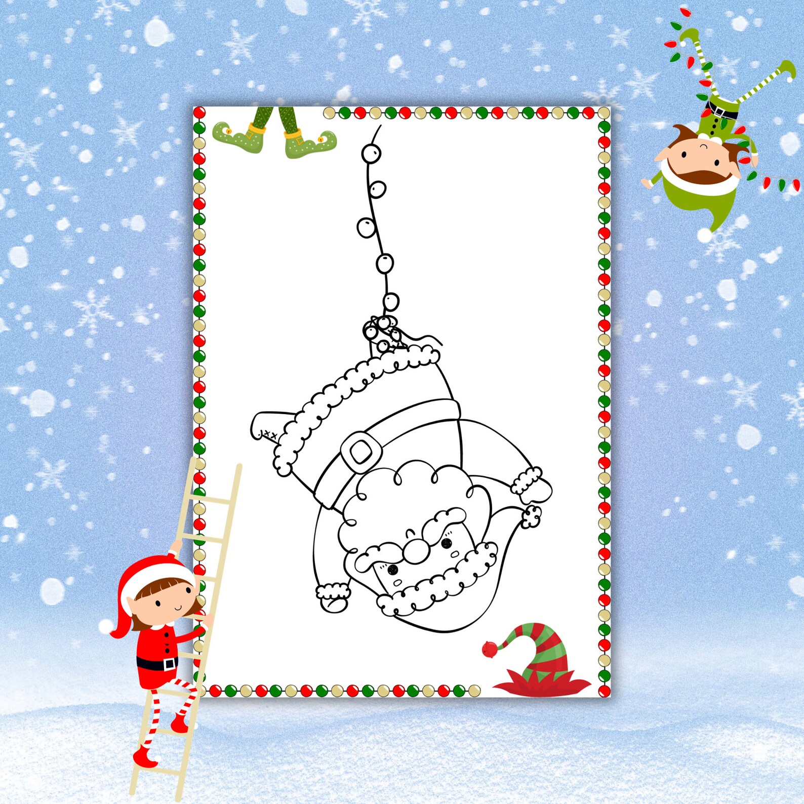 Santa Claus Coloring Page for Kids Christmas Coloring Pages Printable ...