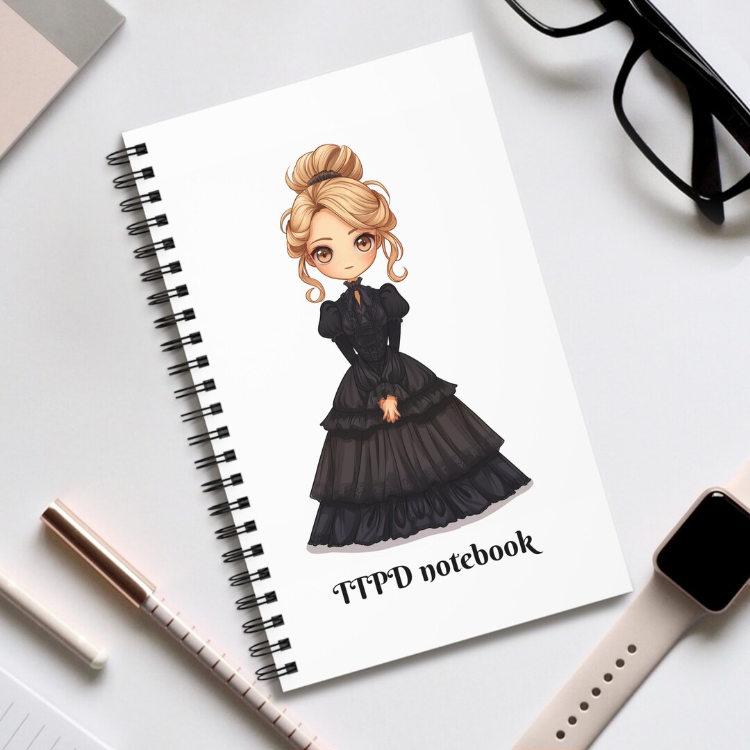 TTPD Anime-style Notebook Taylor Swift Inspired Journal for Swifties - Etsy