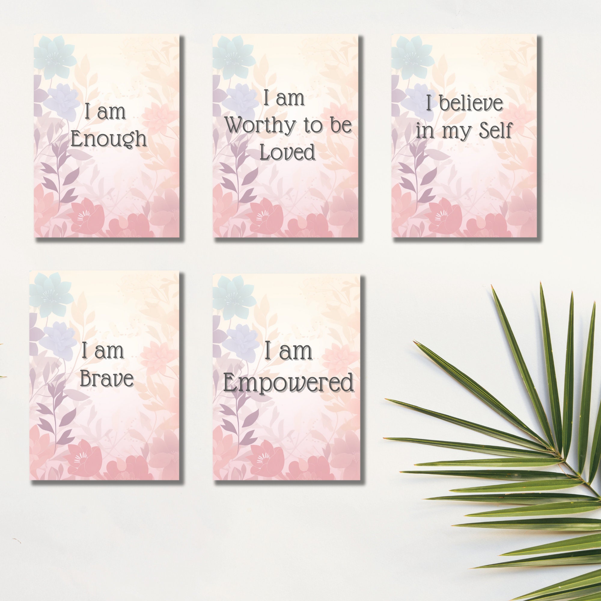 Affirmation Cards Digital Download Positive Quote Flash - Etsy