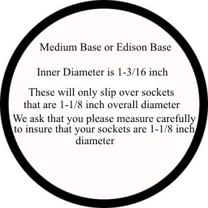 Edison Base E26 Choose Your Height and Color Beeswax Candle Cover ...
