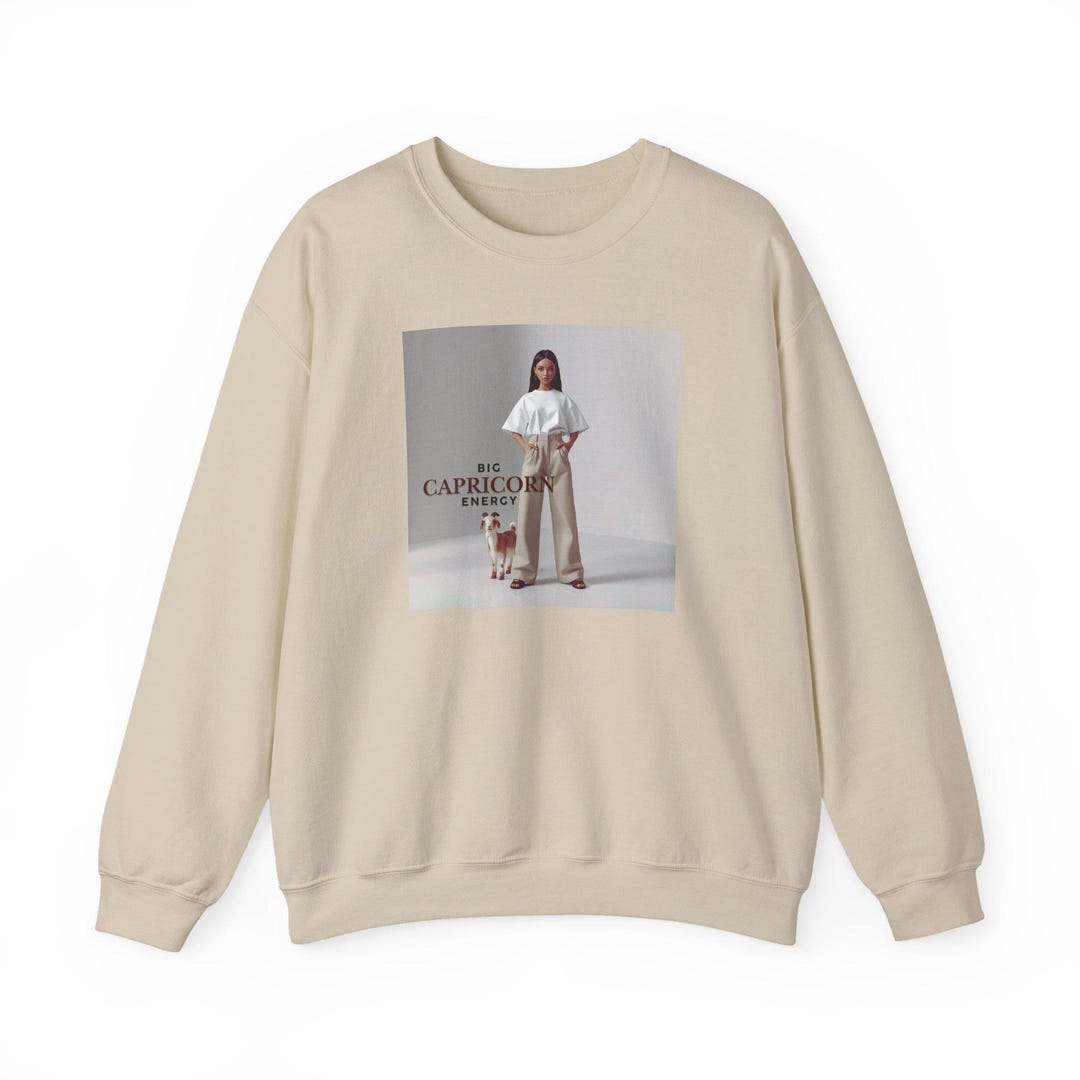 Big Capricorn Energy Crewneck | Zodiac Astrology Graphic - Etsy