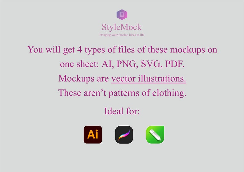 Tracksuit Vector Mockup Pack - Illustrator Template AI Procreate ...