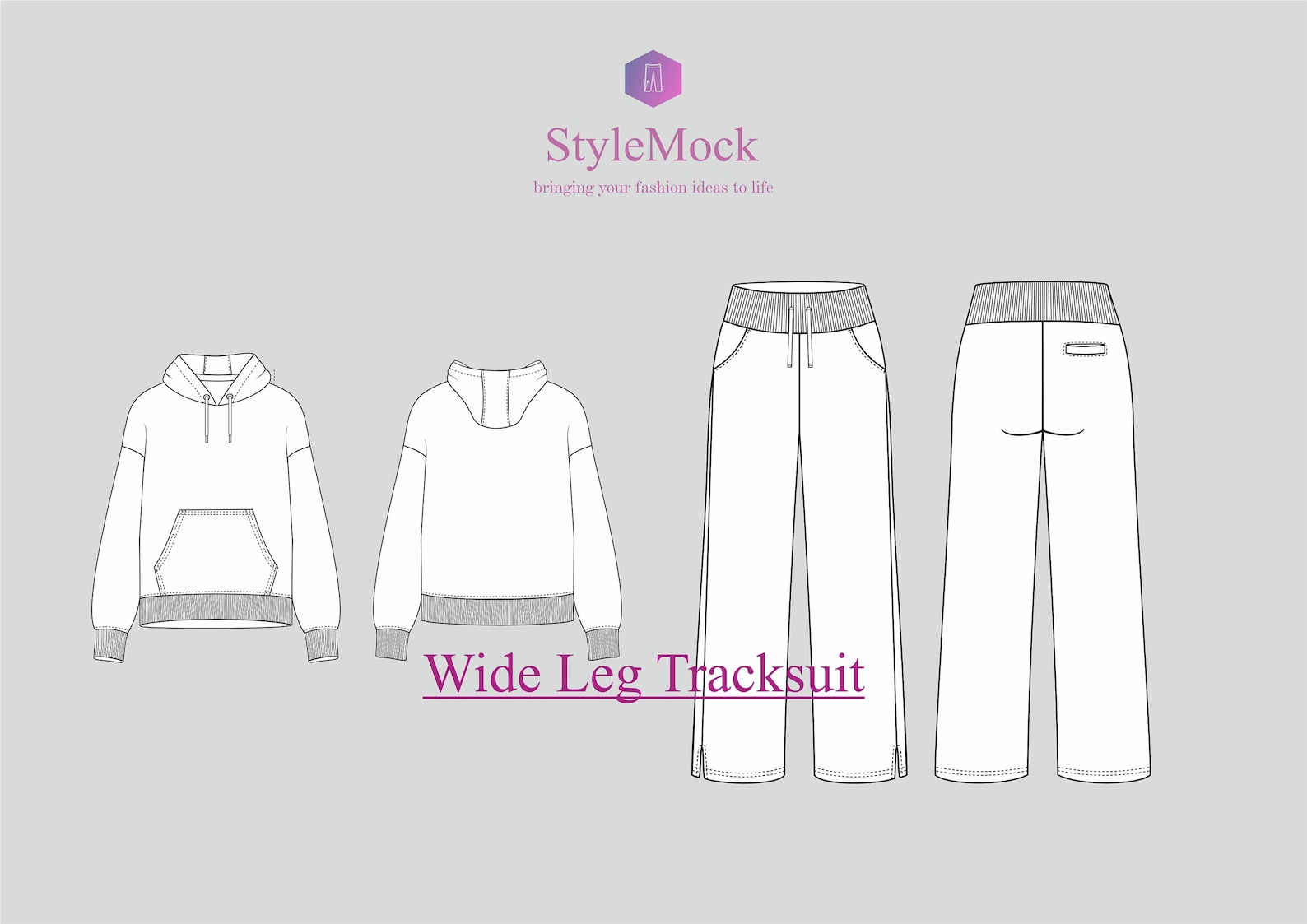 Tracksuit Vector Mockup Pack - Illustrator Template AI Procreate ...