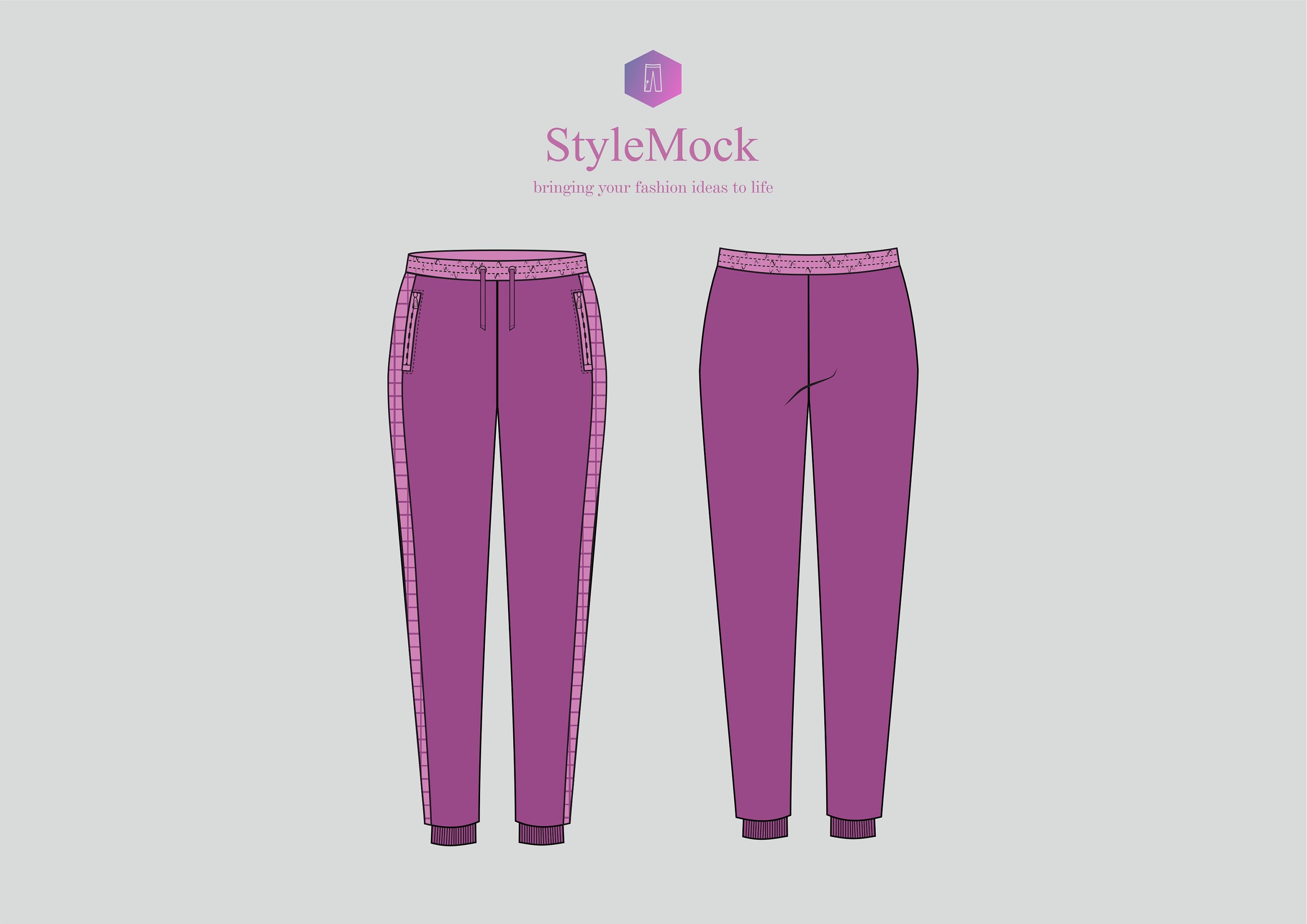 Track Pants Vector Mockup Illustrator Template Mockup Sportswear ...