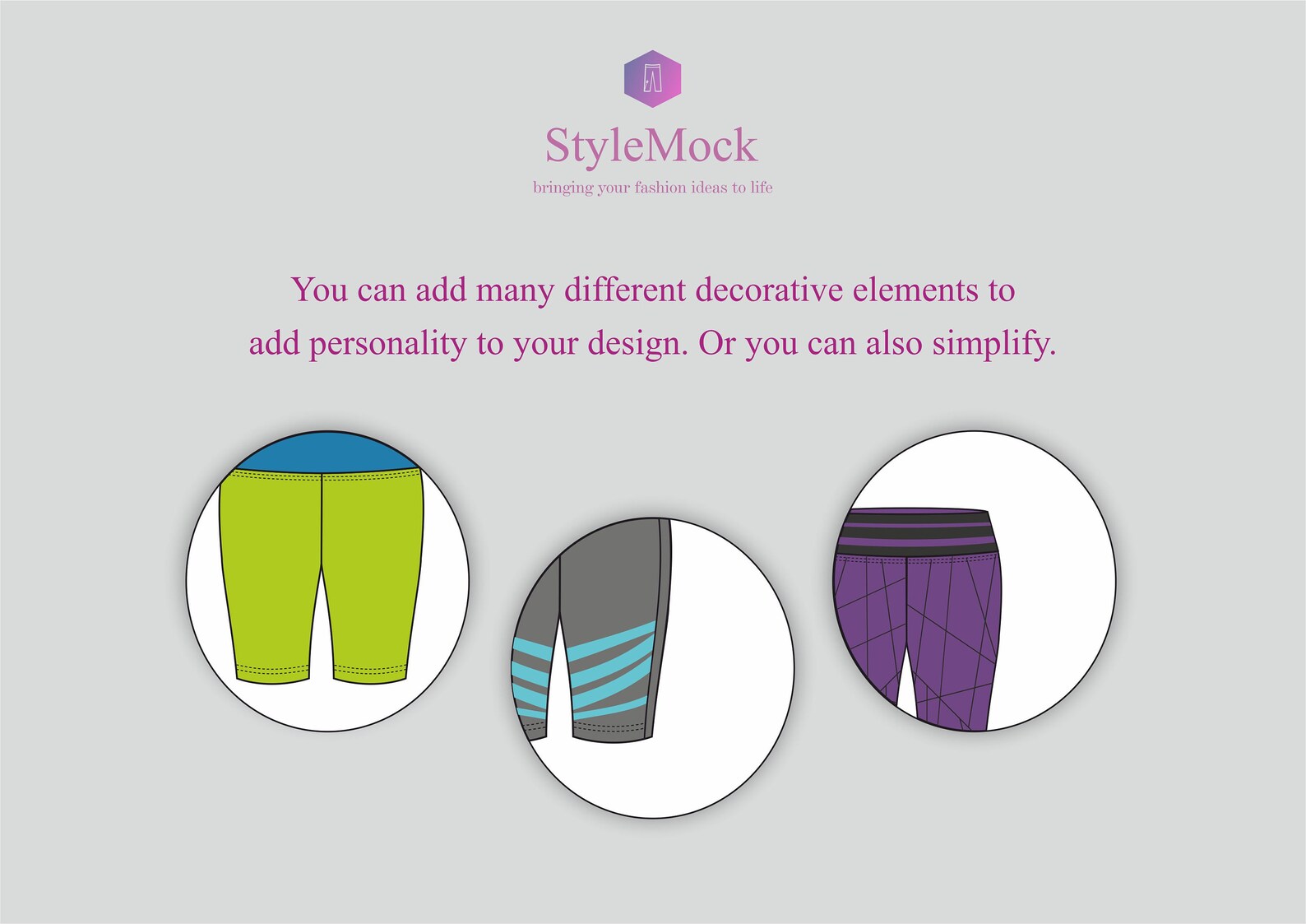 Cycling Shorts Vector Mockup - Illustrator Template Vector Sketch ...