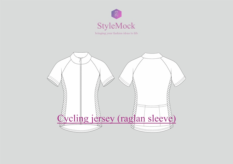Cycling Jerseys Vector Mockup Illustrator Template Sportswear Vector ...