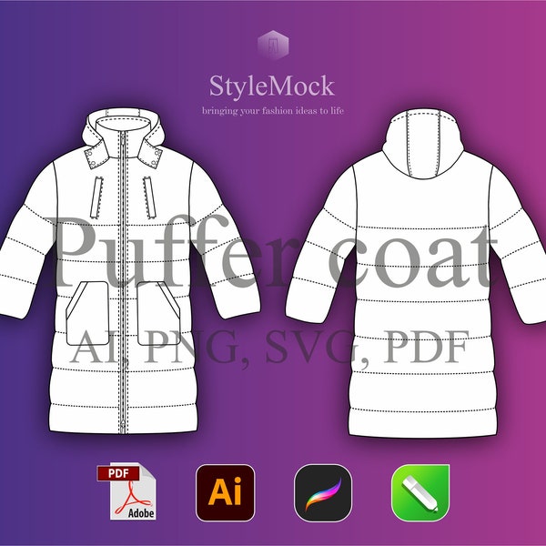 Puffer Coat Pattern - Etsy