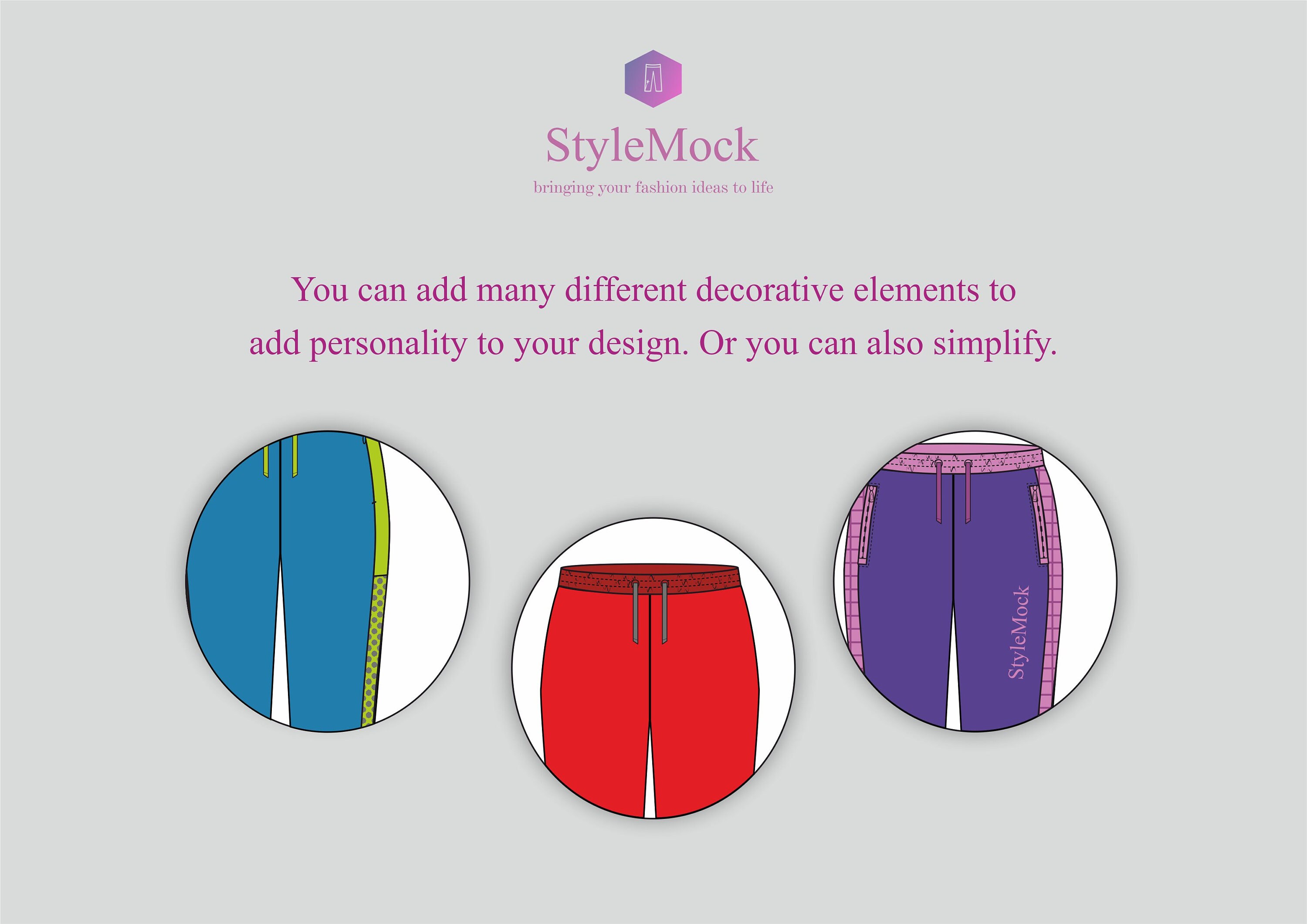 Track Pants Vector Mockup - Illustrator Template Sweatpants Mockup ...