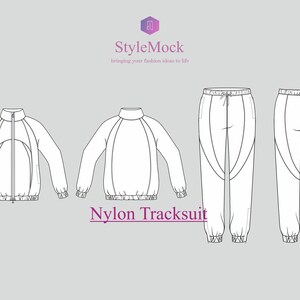 Tracksuit Vector Mockup Pack - Illustrator Template AI Procreate ...